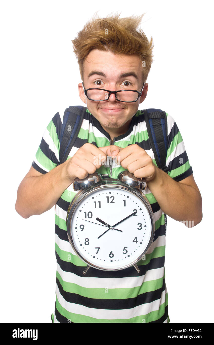 Student being late with his deadlines Stock Photo - Alamy