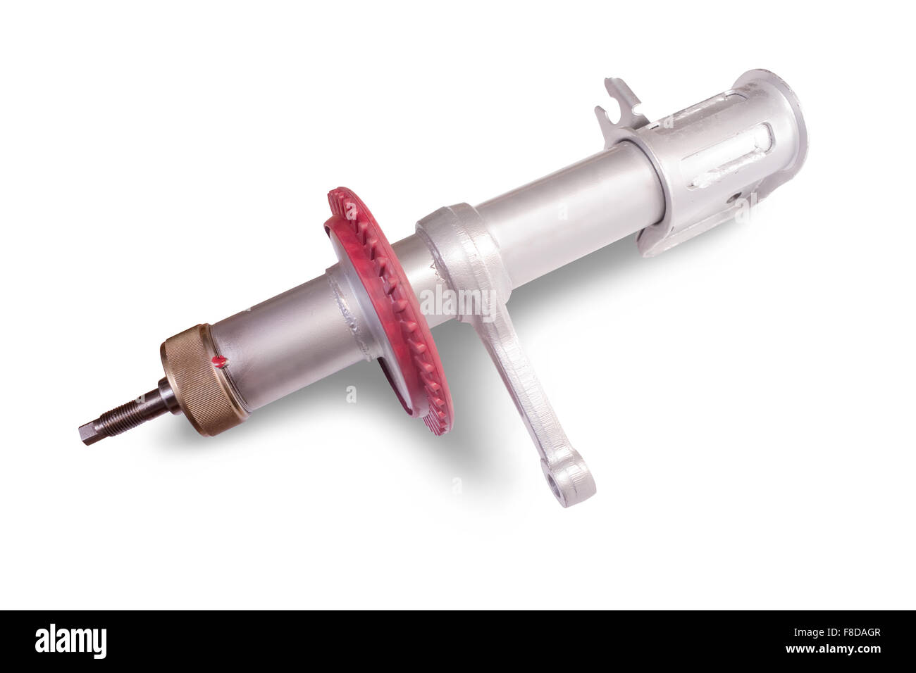 shock absorber. Isolated on white with clipping path Stock Photo - Alamy