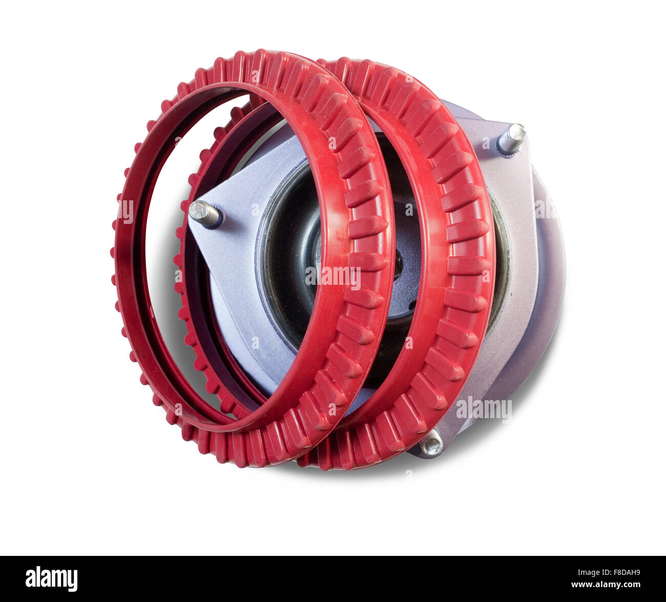 automotive part. rubber shock mount. Isolated on white with clipping ...