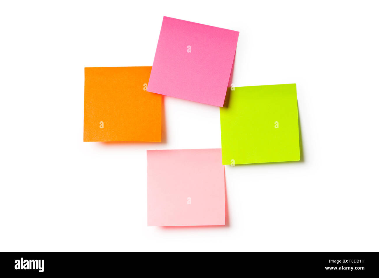 Reminder notes isolated on the white background Stock Photo - Alamy