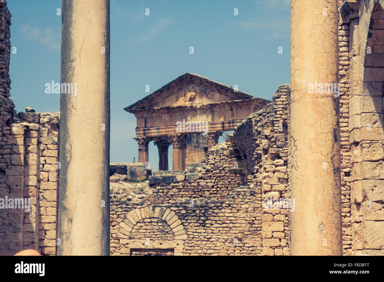 Dougga ancient roman ruins hi-res stock photography and images - Alamy