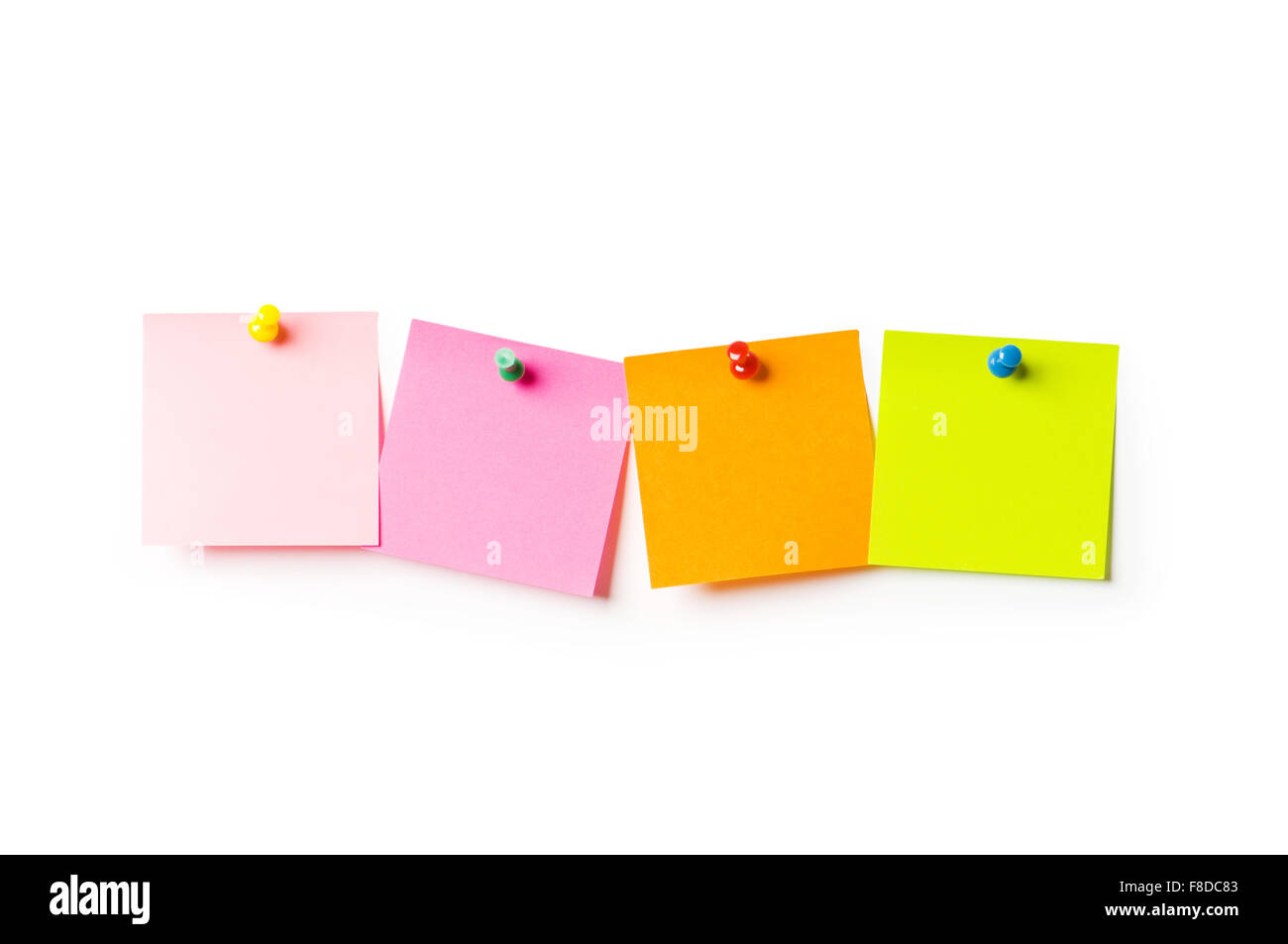 Reminder notes isolated on the white background Stock Photo - Alamy