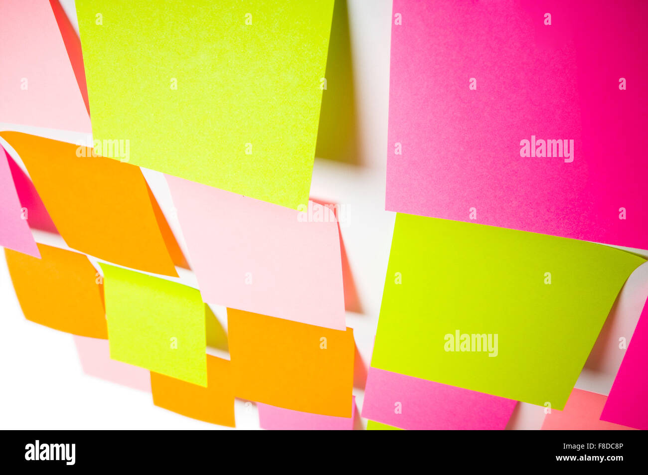 Reminder notes isolated on the white background Stock Photo - Alamy