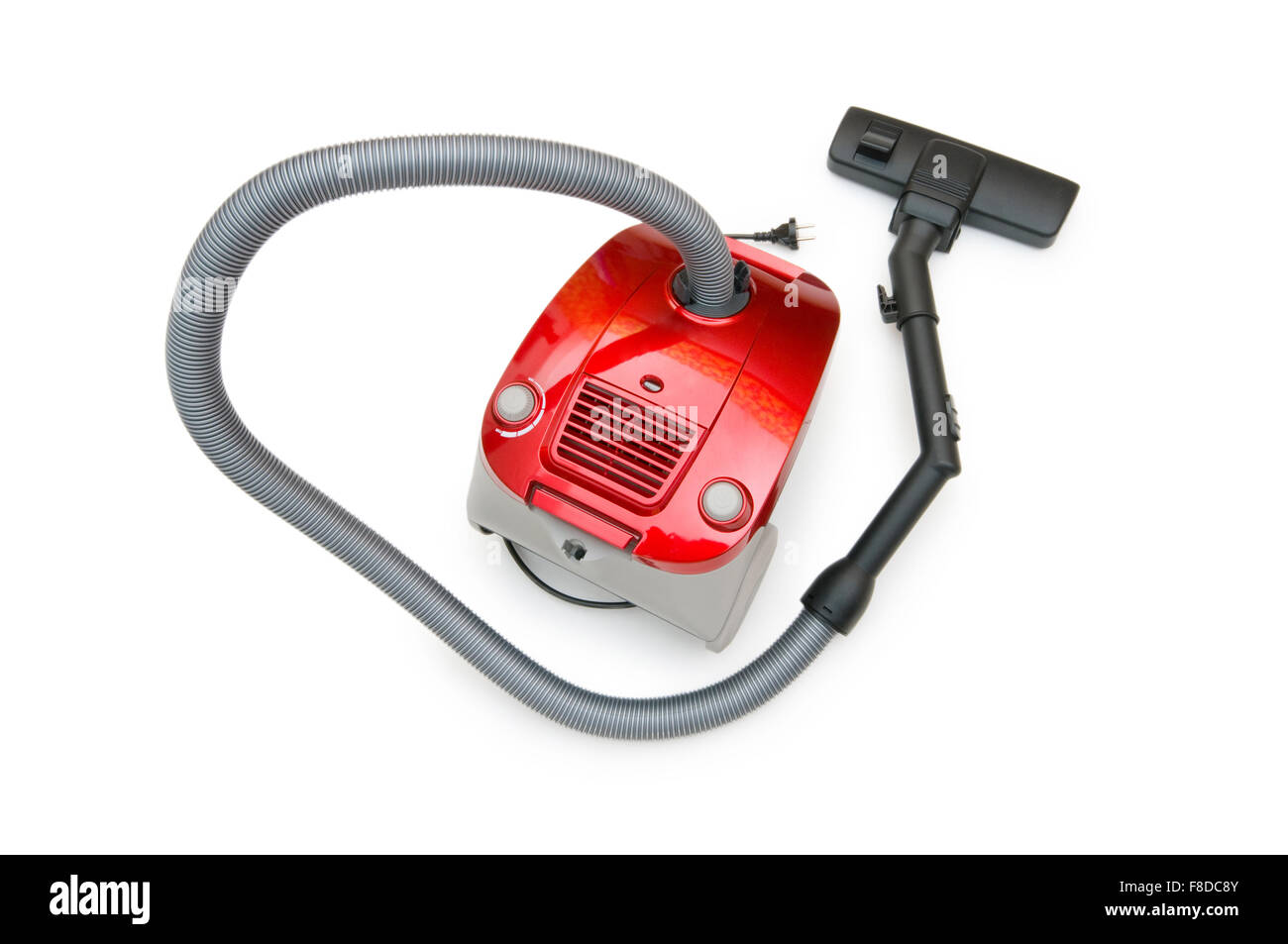 Vacuum cleaner isolated on the white background Stock Photo - Alamy