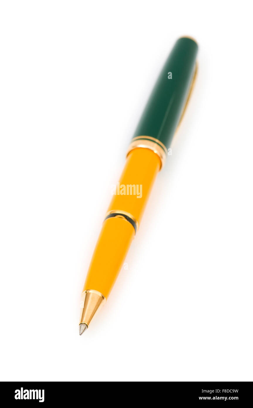 Writing pen isolated on the white background Stock Photo - Alamy