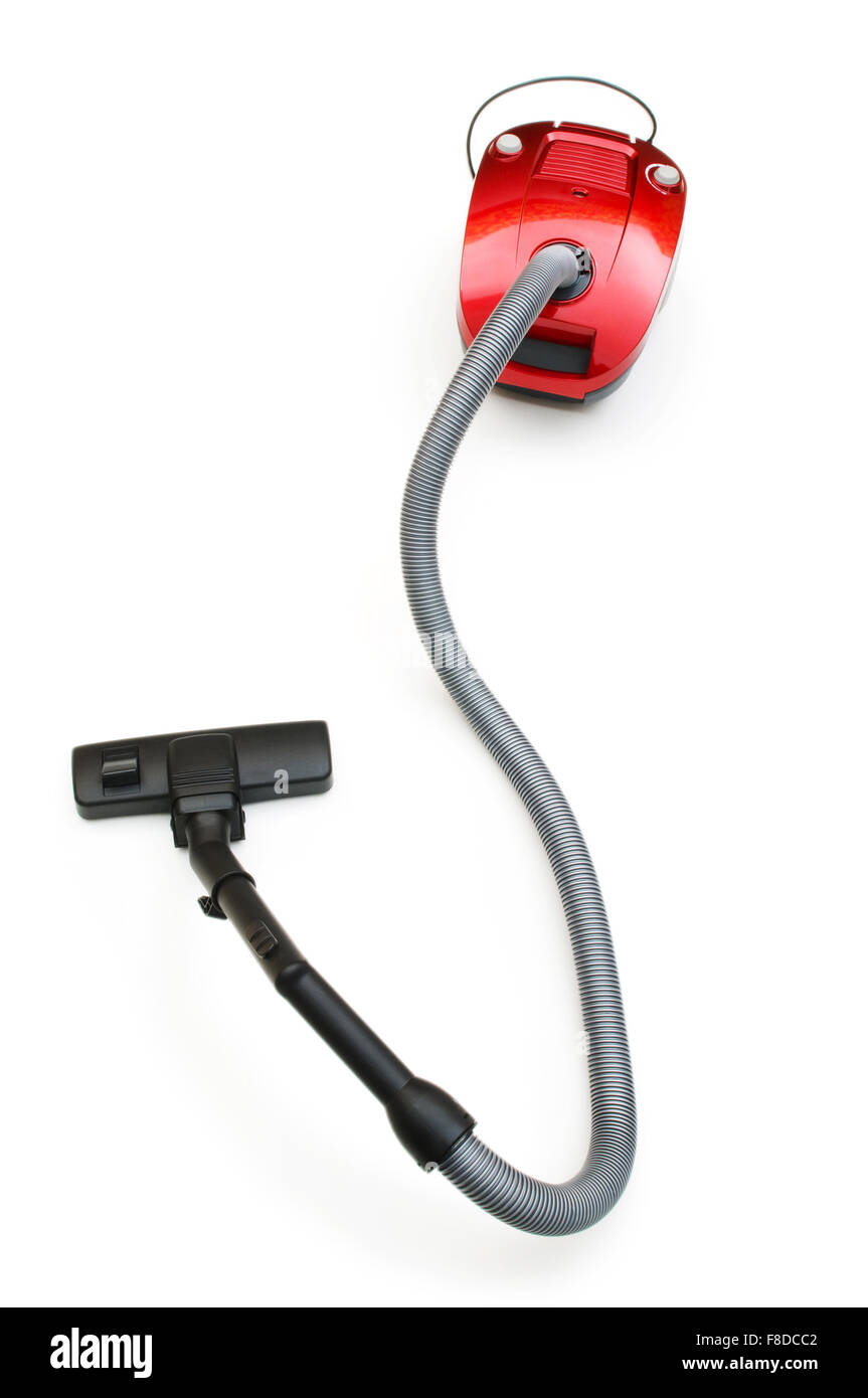Vacuum cleaner isolated on the white background Stock Photo - Alamy