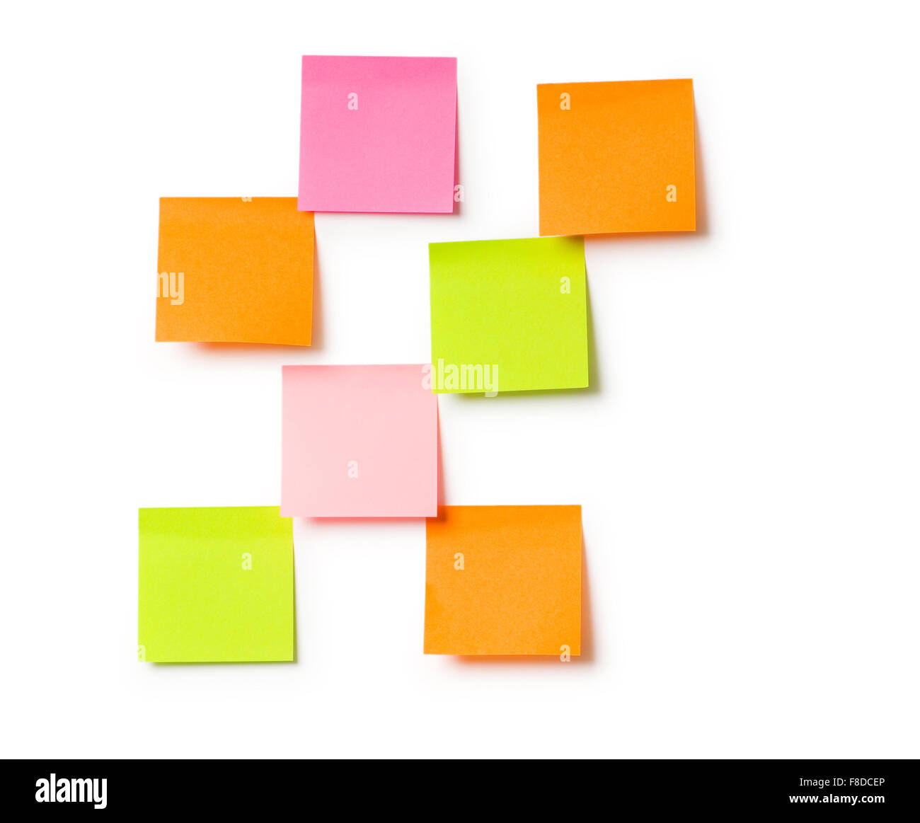Reminder notes isolated on the white background Stock Photo - Alamy