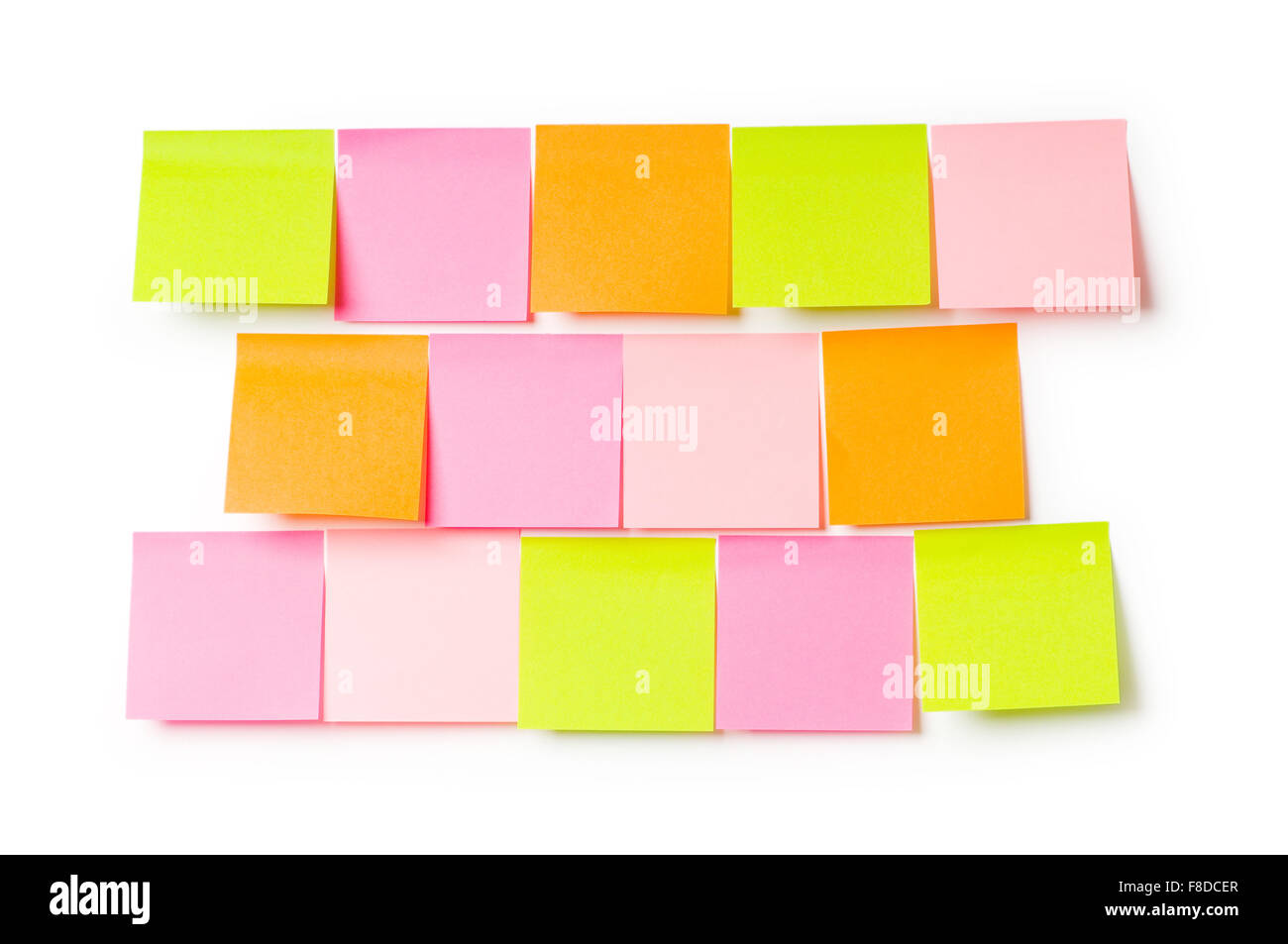 Reminder notes isolated on the white background Stock Photo - Alamy