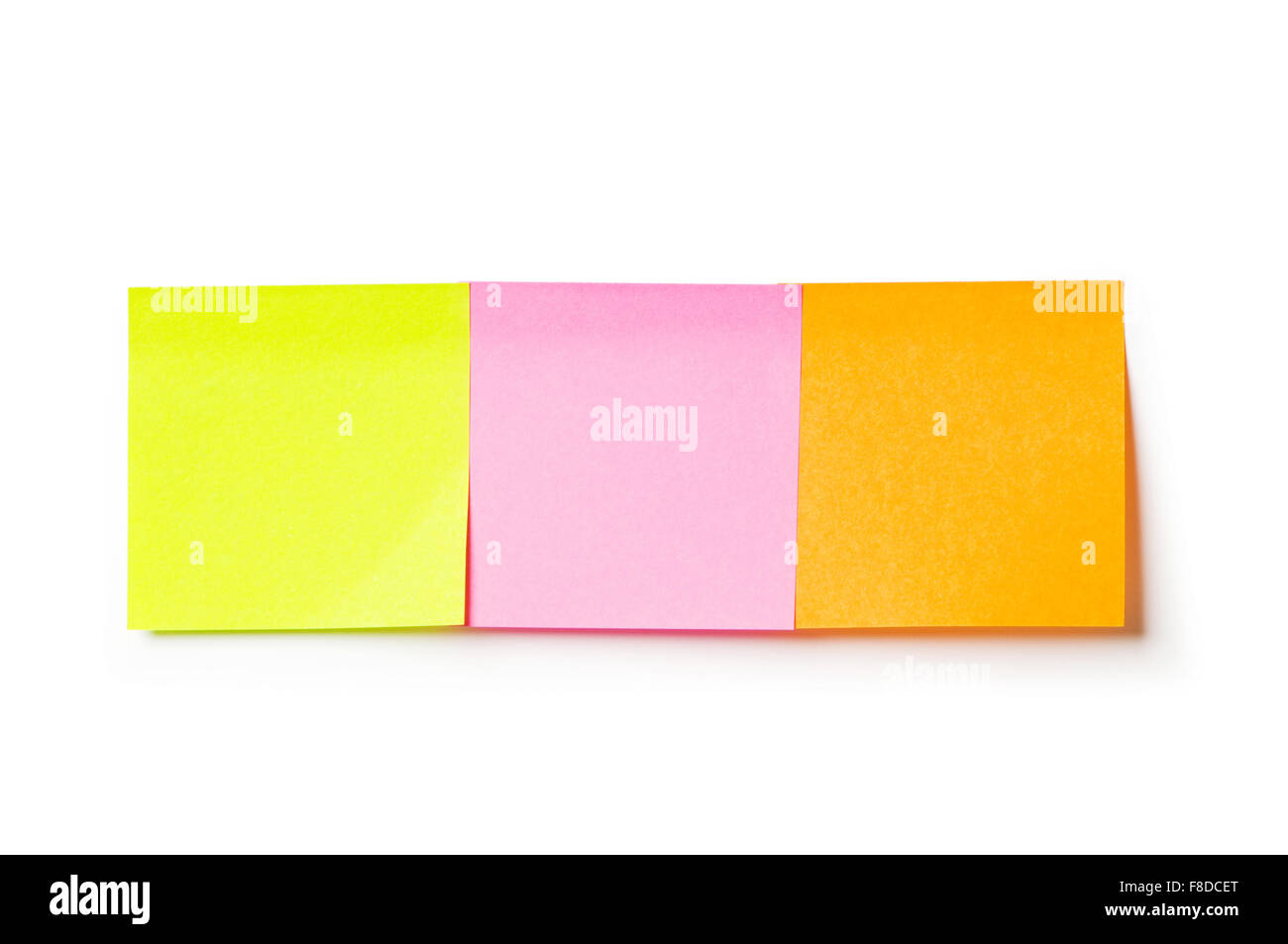Reminder notes isolated on the white background Stock Photo - Alamy