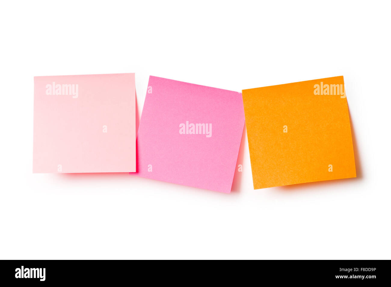 Reminder notes isolated on the white background Stock Photo - Alamy