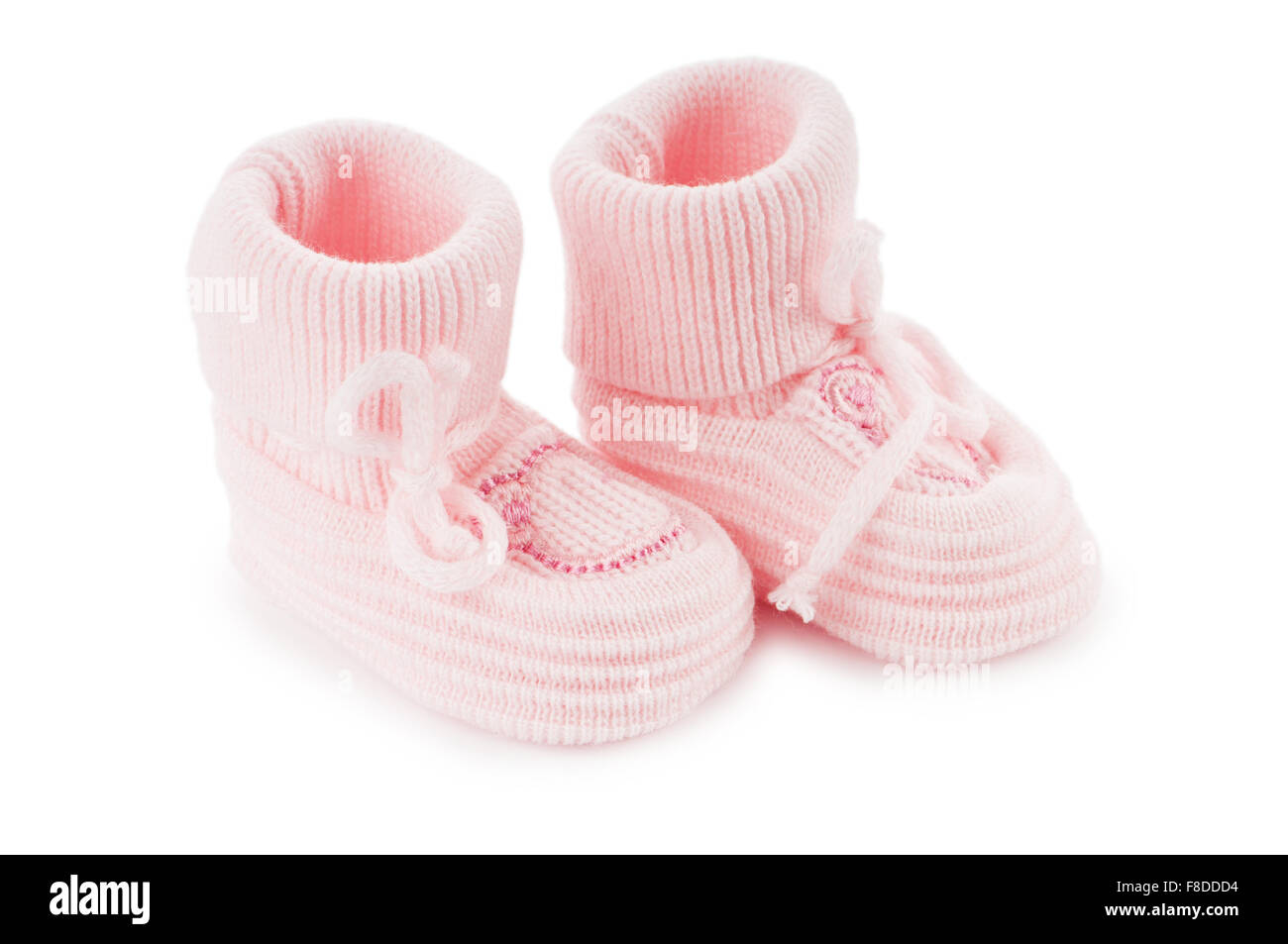 Woven baby shoes isolated on white background Stock Photo - Alamy
