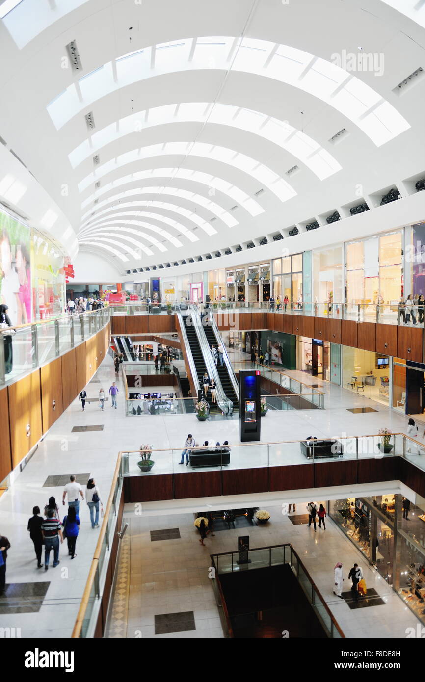 Interior of a modern shopping mall center Stock Photo - Alamy