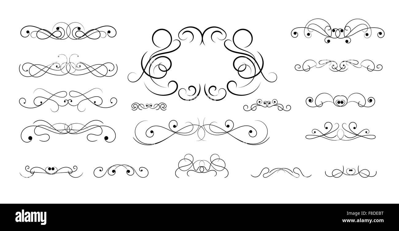 Hand drawn element Black and White Stock Photos & Images - Alamy