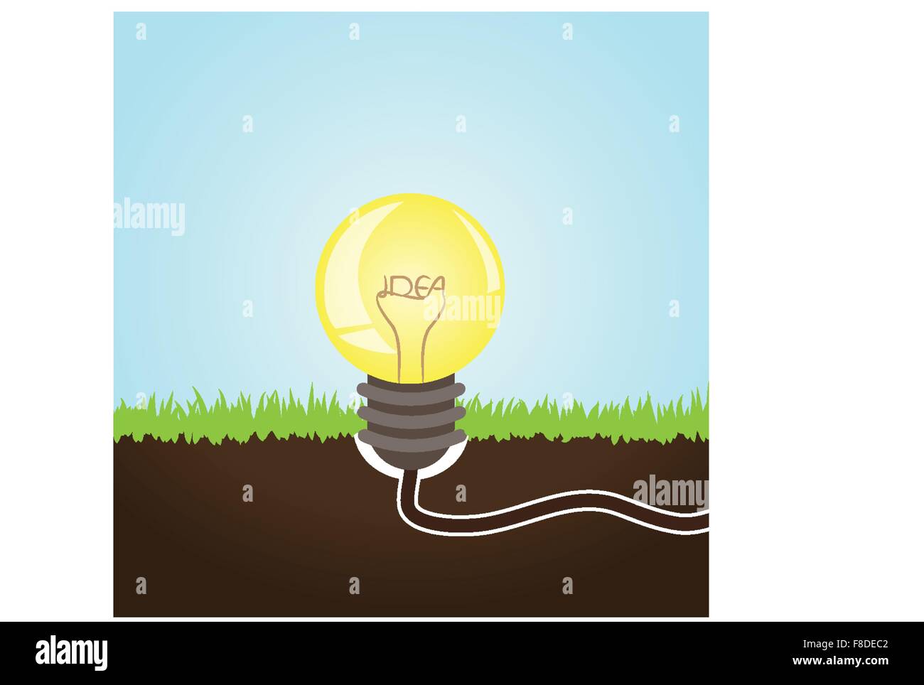 Idea concept background light Stock Vector Images - Alamy