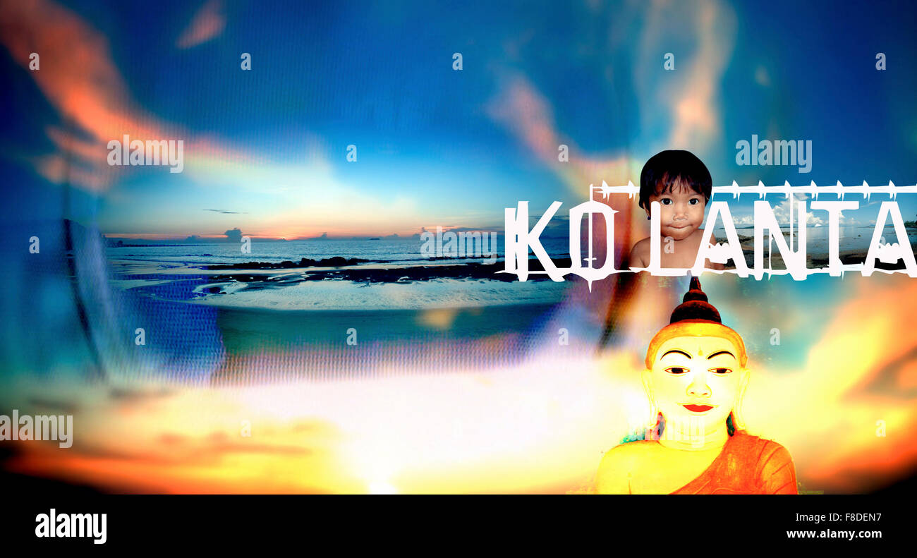 Illustration showing Ko Lantha Stock Photo - Alamy