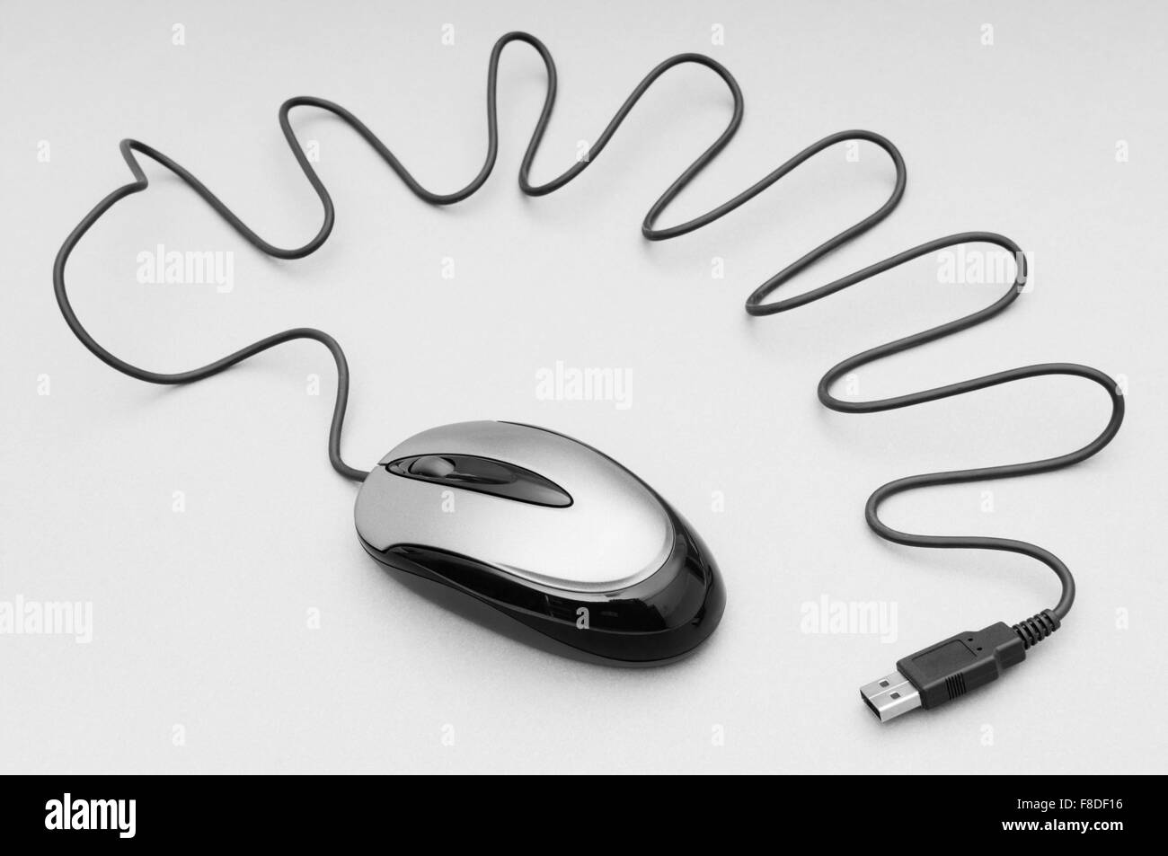 Computer mouse on the background - Technology concept Stock Photo - Alamy