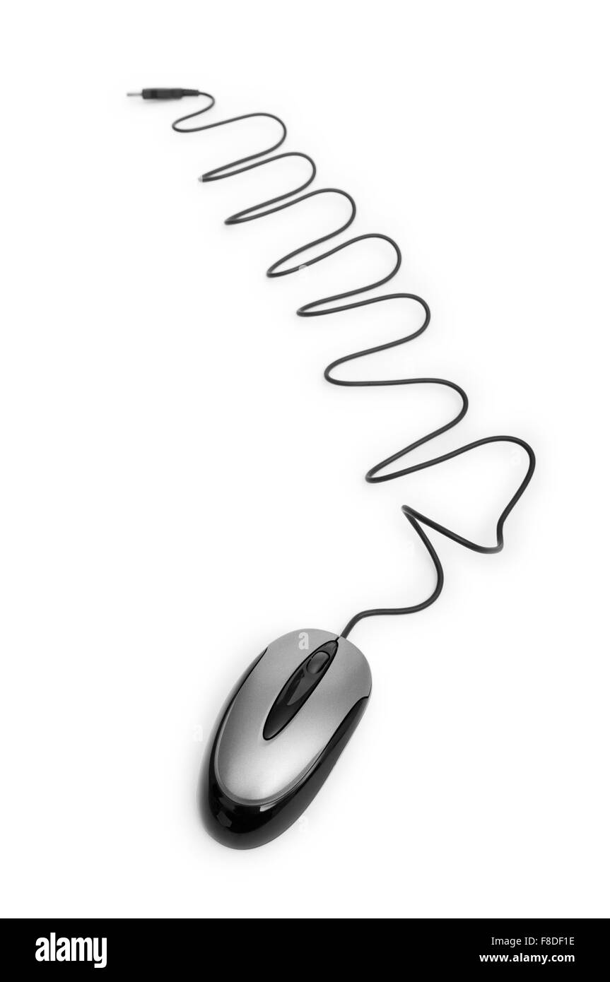 Computer mouse isolated on the white background Stock Photo - Alamy