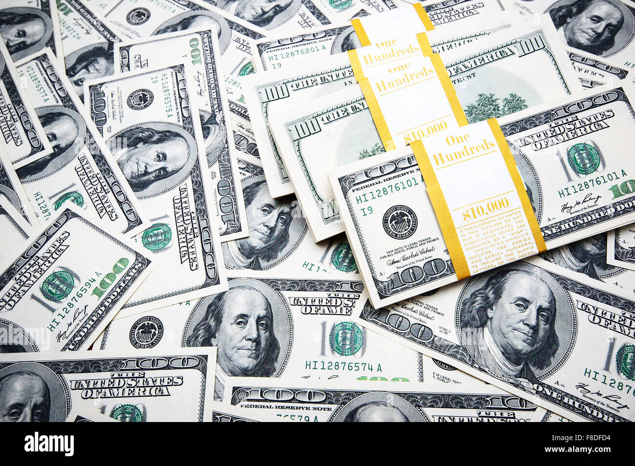 Background made of many dollars Stock Photo - Alamy