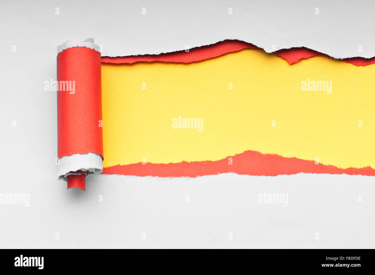 Torn paper with space for your message Stock Photo - Alamy