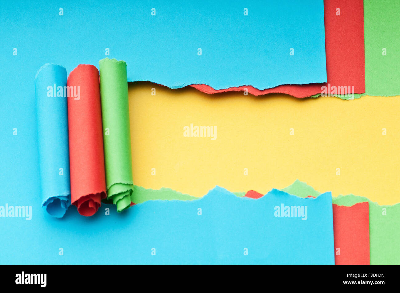 Torn paper with space for your message Stock Photo - Alamy
