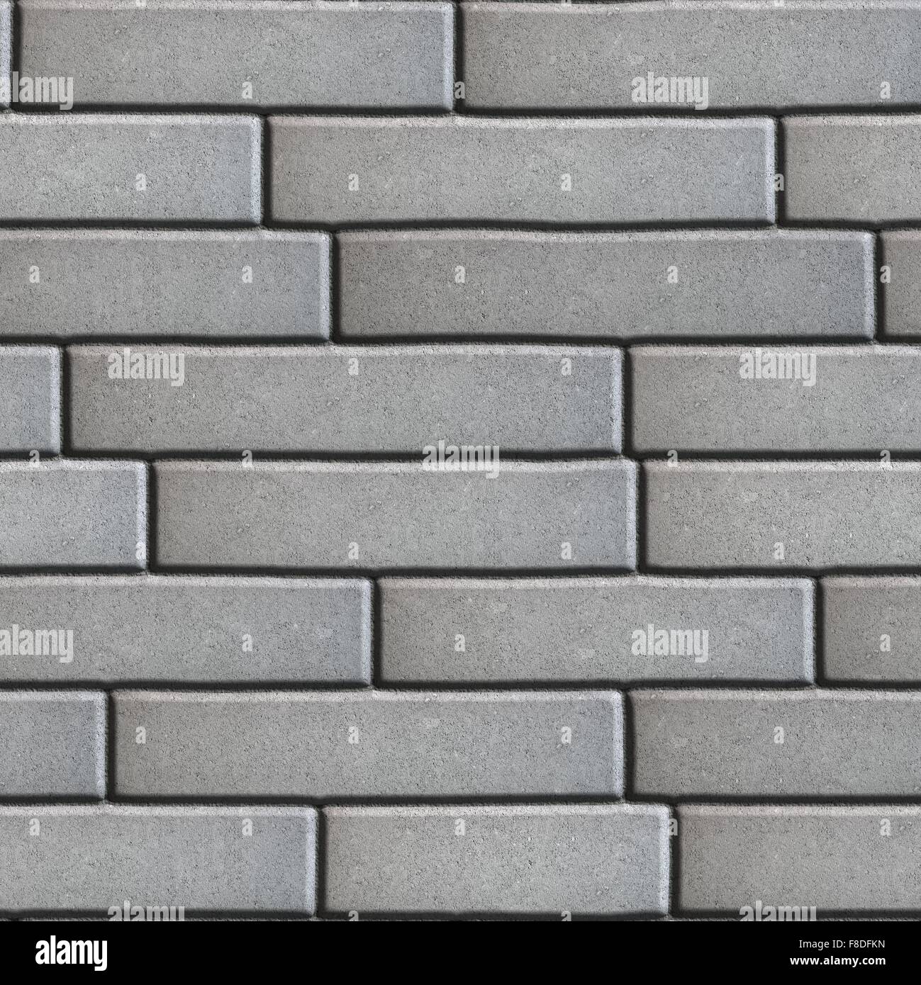 Gray Pavement in the form of Brickwork Stock Photo - Alamy