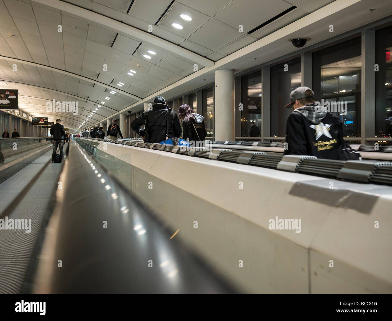 Passengers in Toronto international airport departure terminal Stock ...