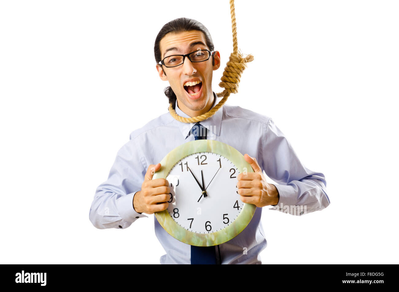 Man with noose around his neck Stock Photo - Alamy