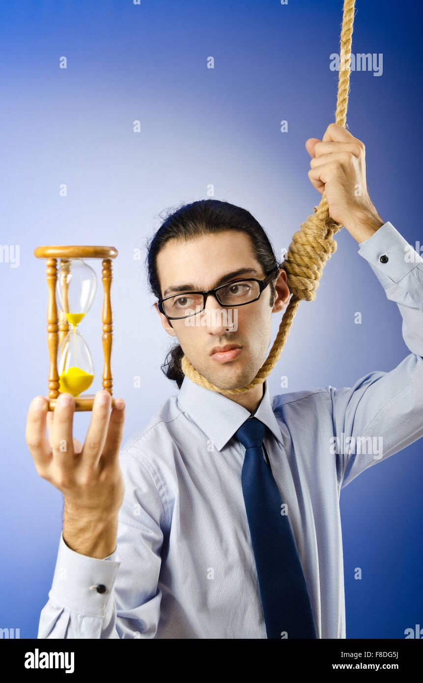 Man with noose around his neck Stock Photo, Royalty Free Image ...