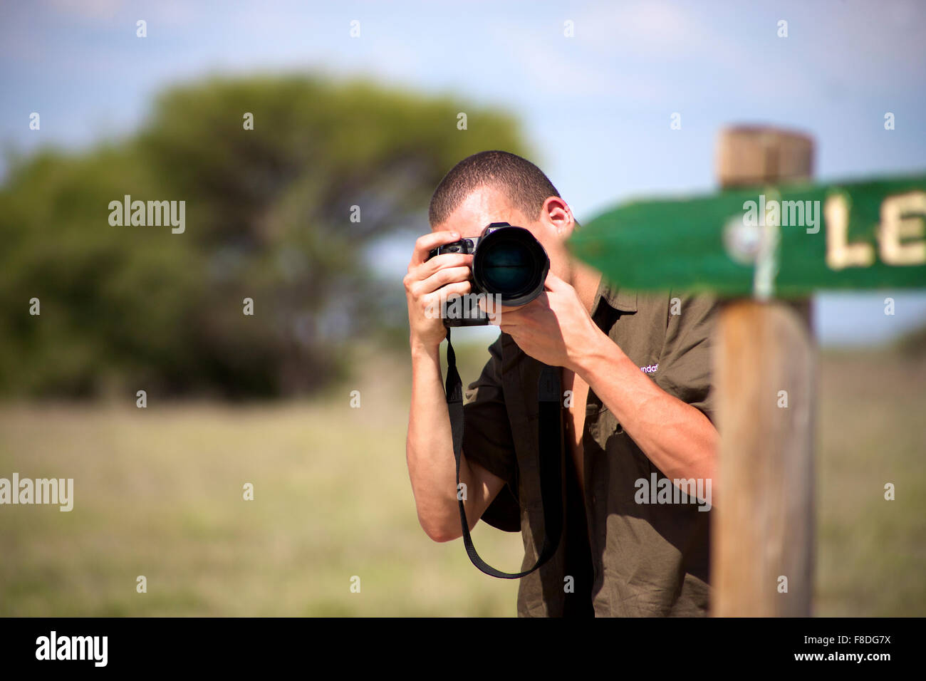 Photographer in action Stock Photo - Alamy