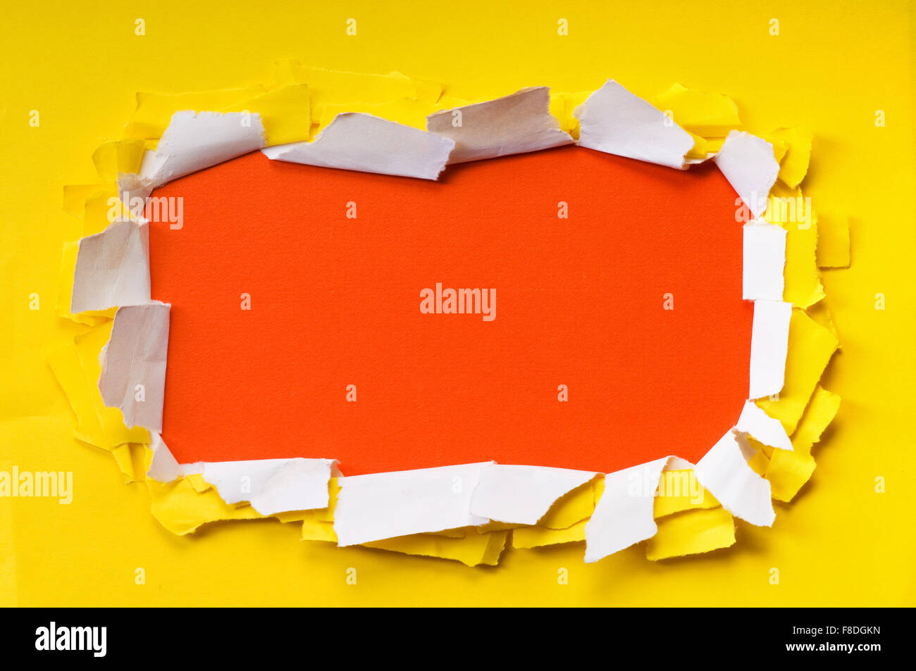 Space for your message on torn paper Stock Photo - Alamy
