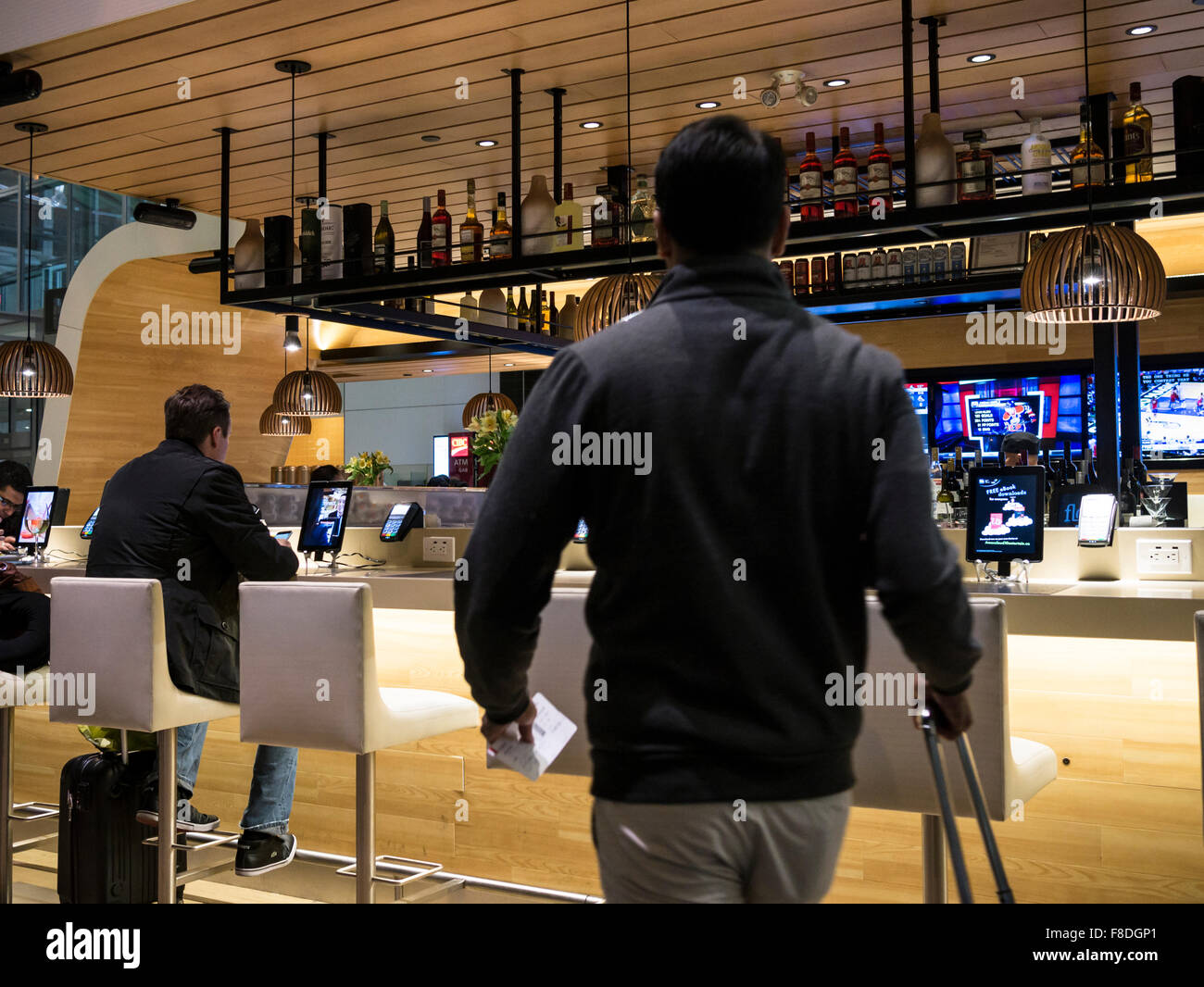 Toronto international airport Terminal 1 departure lounge food court ...