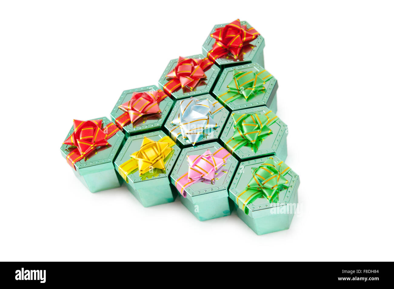 Gift boxes in celebration concept Stock Photo - Alamy