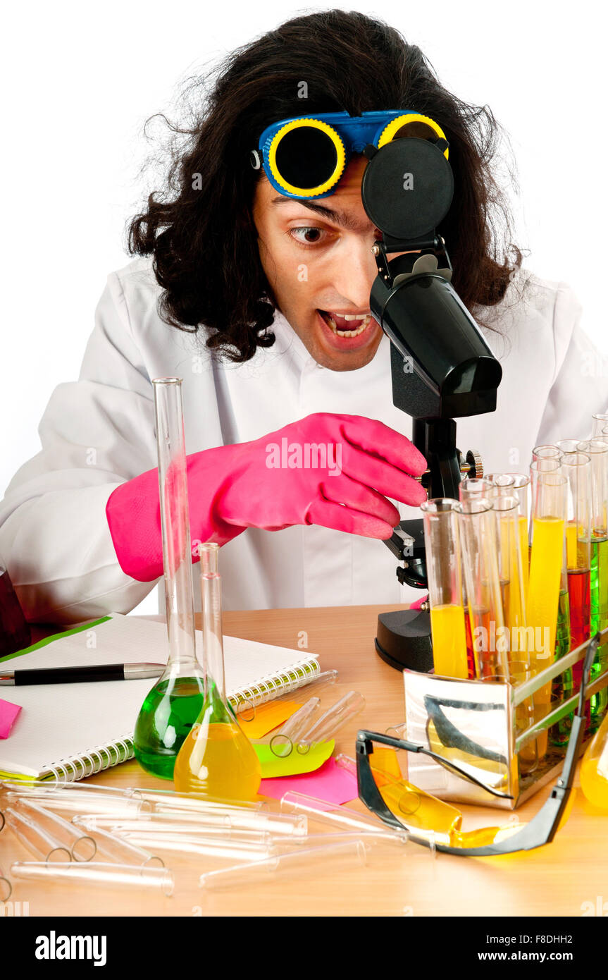 Student working in the chemical lab Stock Photo - Alamy
