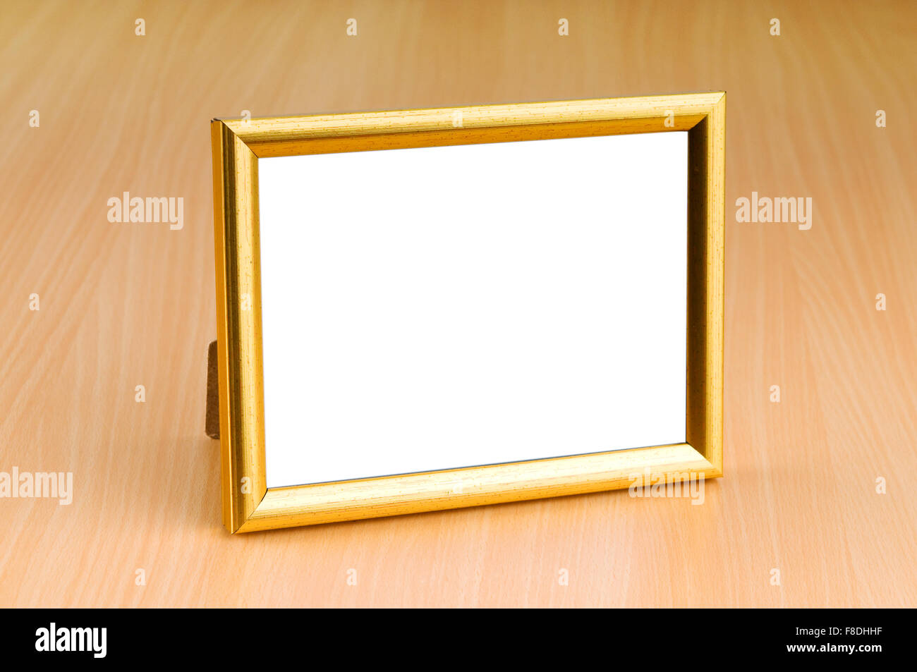 Photo frames on the table Stock Photo - Alamy