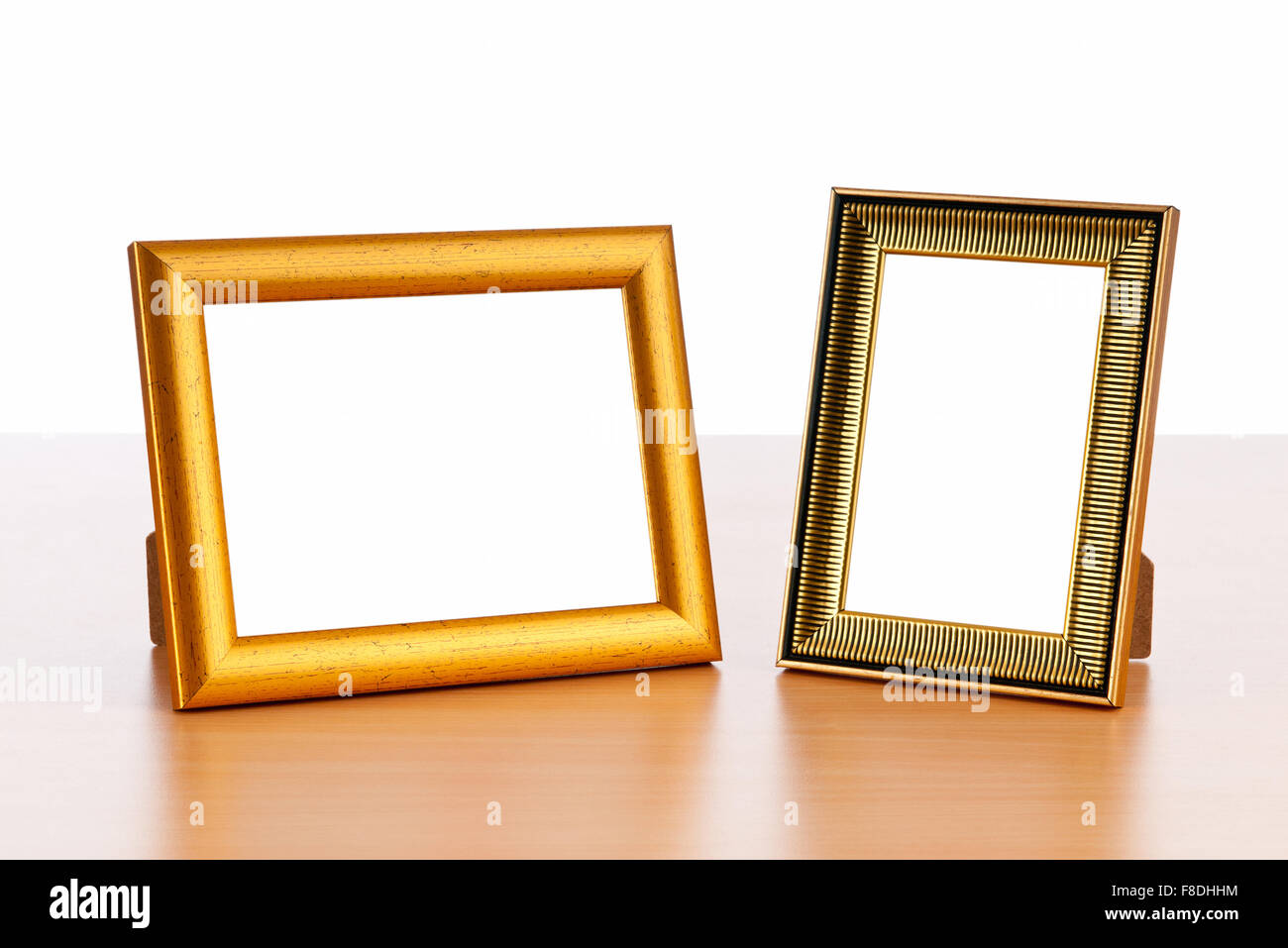 Photo frames on the table Stock Photo - Alamy