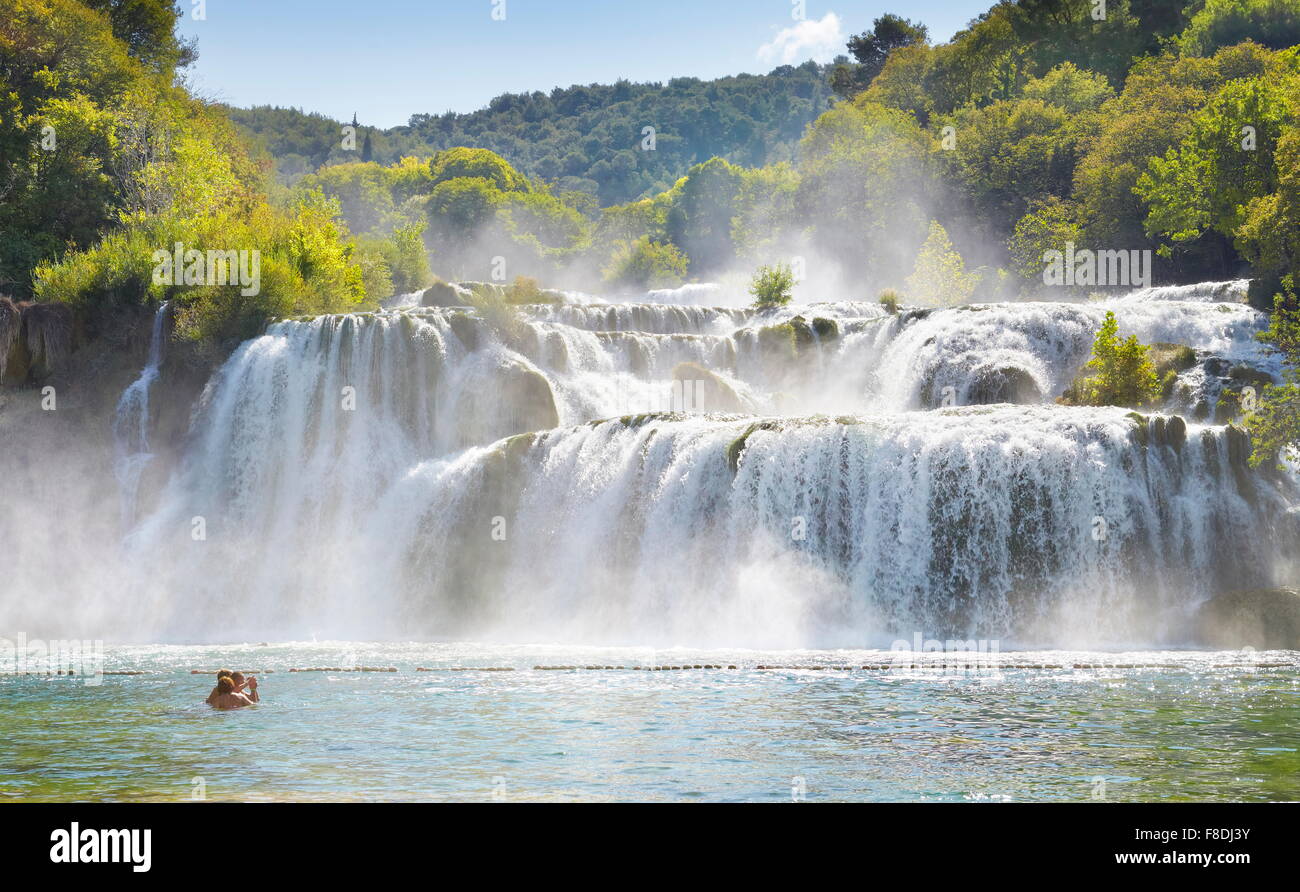 Krka waterfalls, Krka National Park, Croatia, Europe Stock Photo - Alamy
