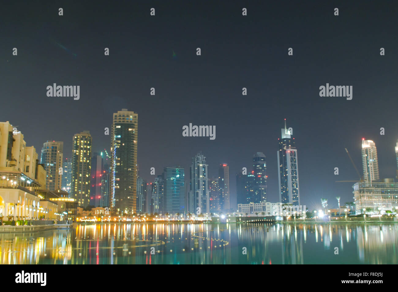 Dubai view at night time Stock Photo - Alamy