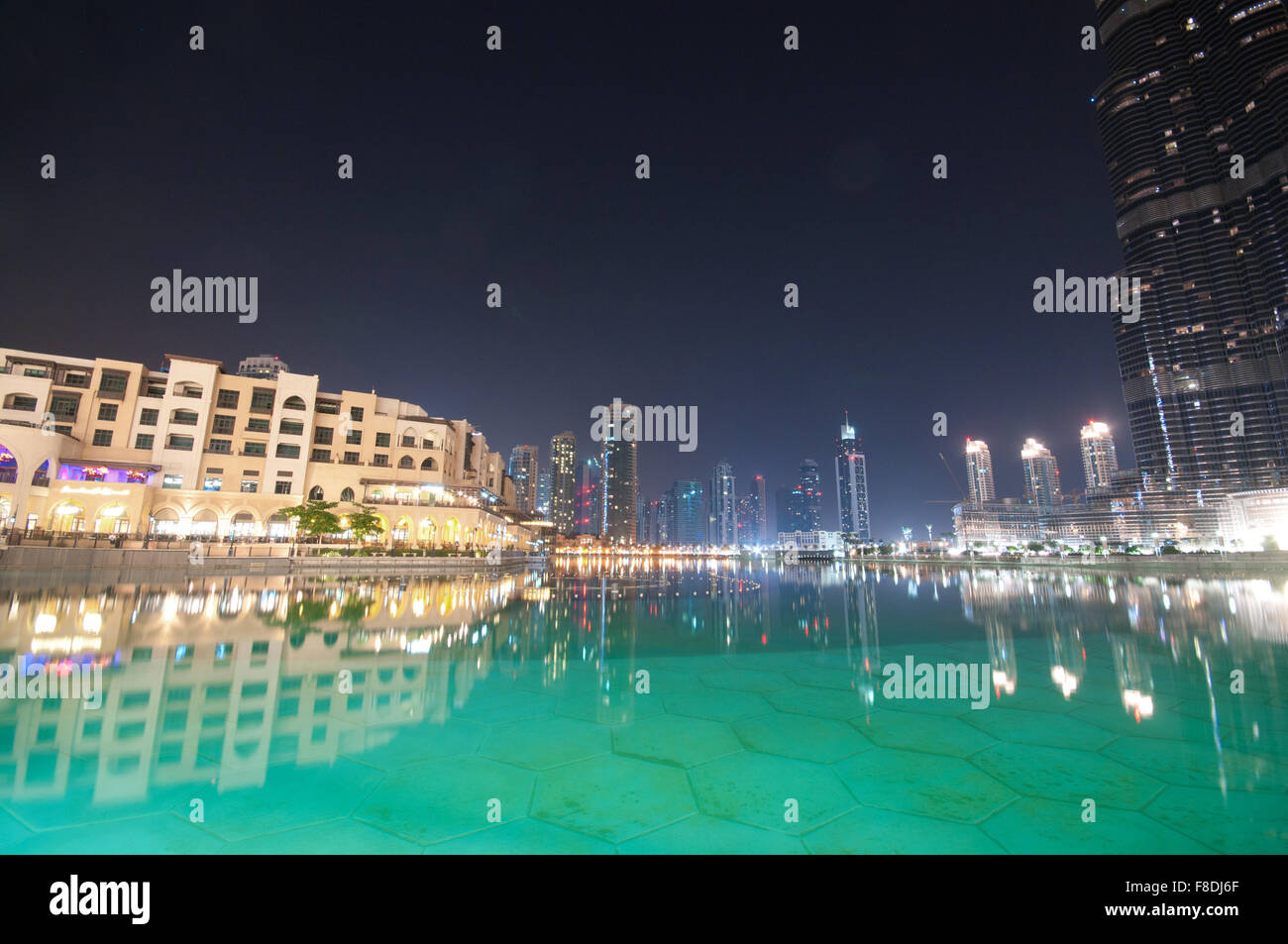 Dubai view at night time Stock Photo - Alamy