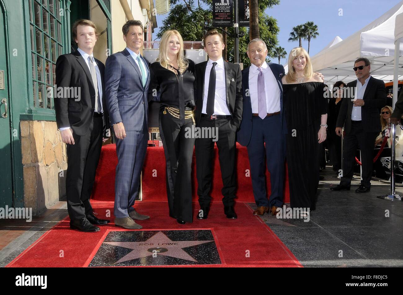 Los Angeles, CA, USA. 8th Dec, 2015. John Owen Lowe, Rob Lowe, Sheryl ...