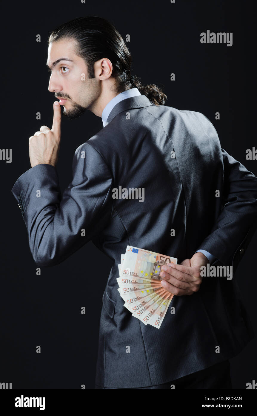 Man with counterfeir money Stock Photo - Alamy