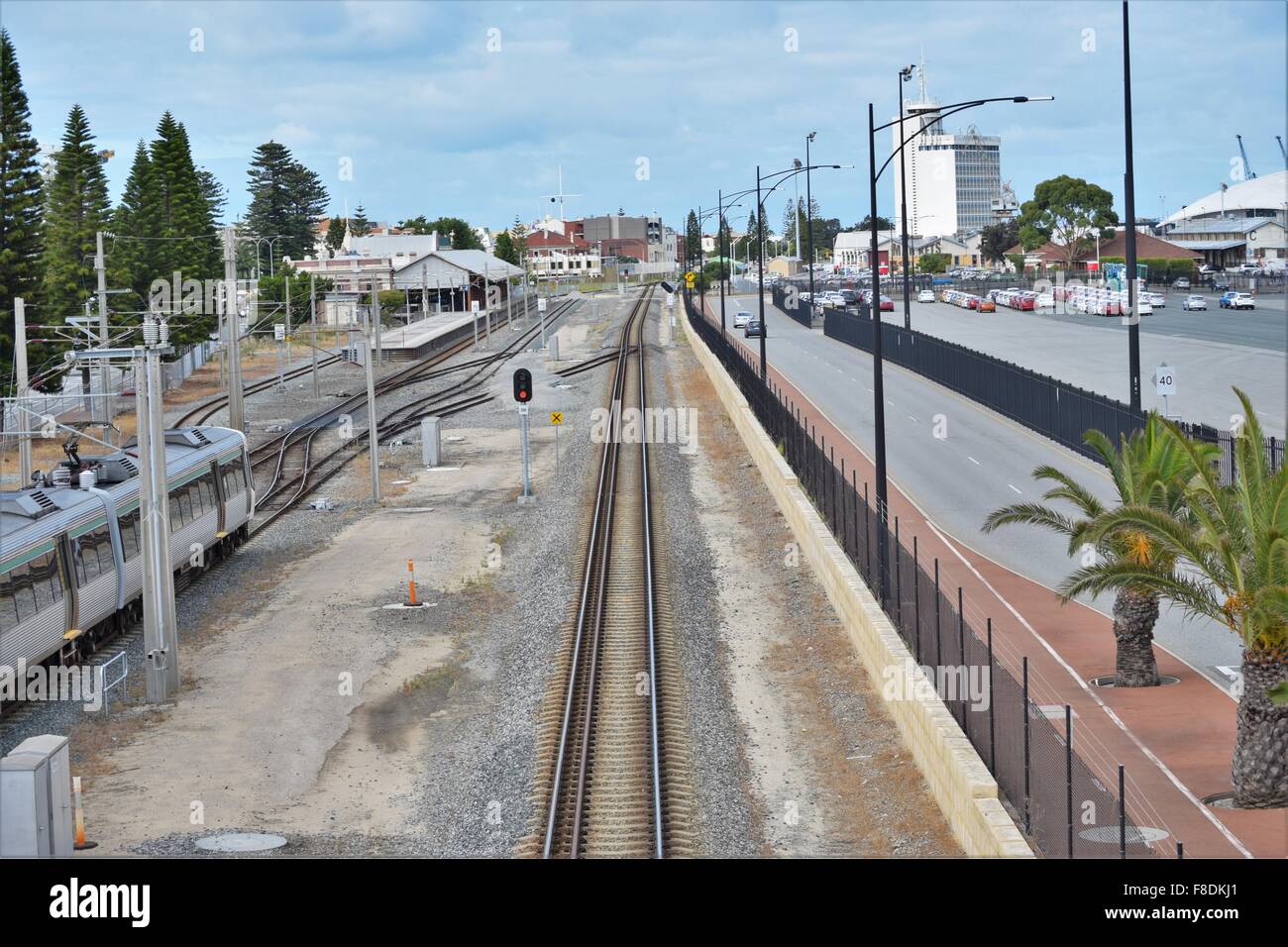 Overlooking Fremantle passenger terminal, Perth, Western Australia ...