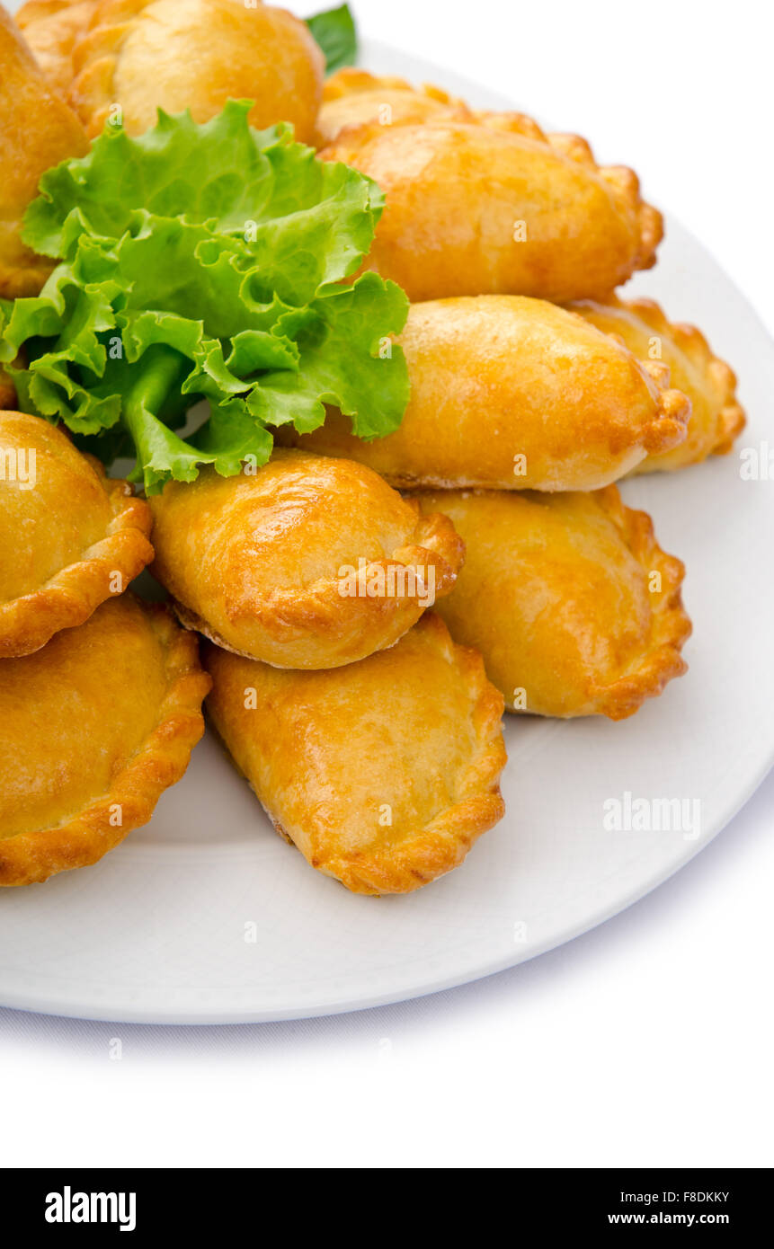 Patties stuffed with meat in the plate Stock Photo - Alamy