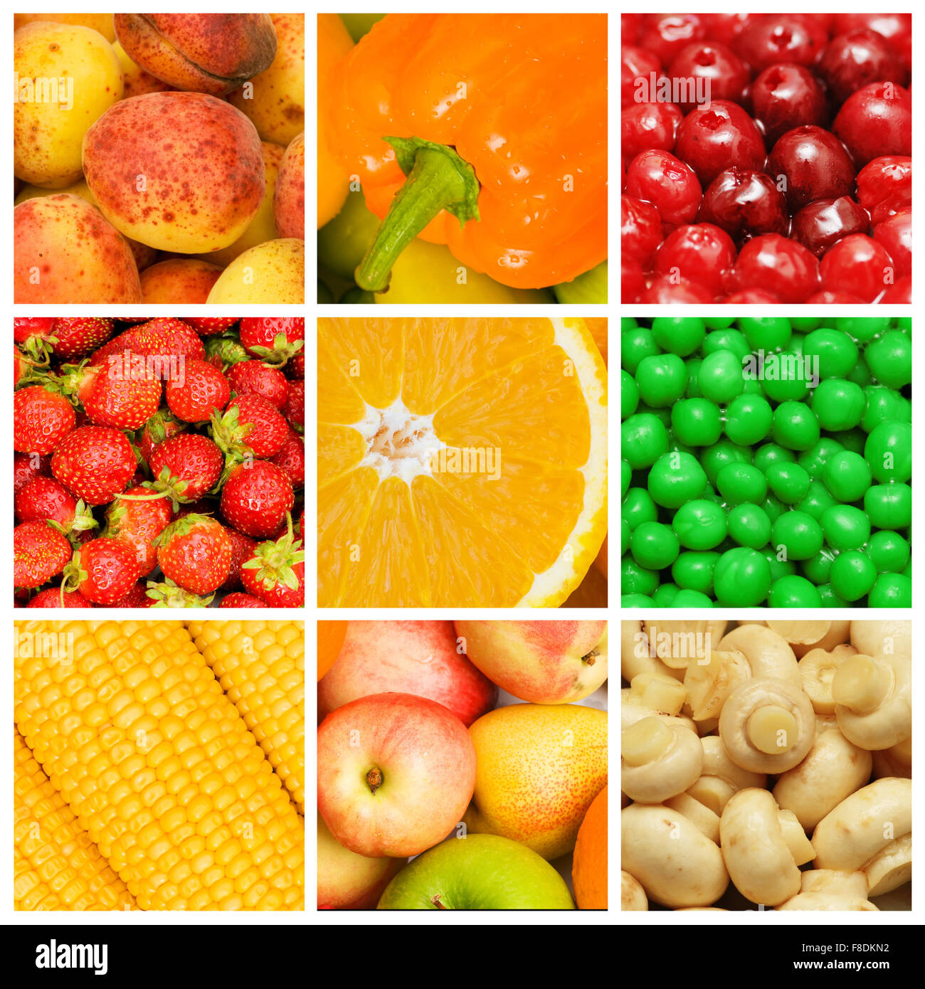 Set of various food items Stock Photo - Alamy