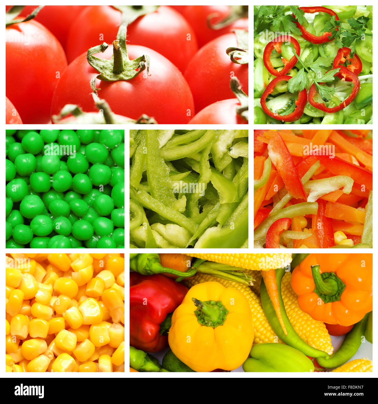 Set of various food items Stock Photo - Alamy