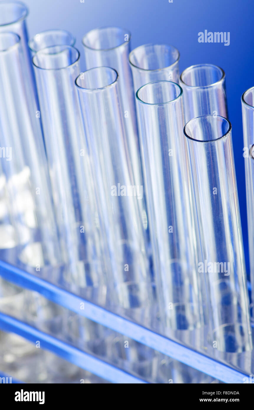 Chemical lab with glass tubing Stock Photo - Alamy