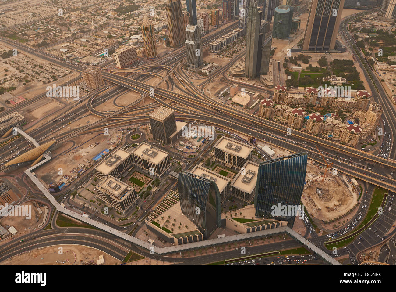downtown city, cityscape of Dubai, United Arab Emirates, modern ...