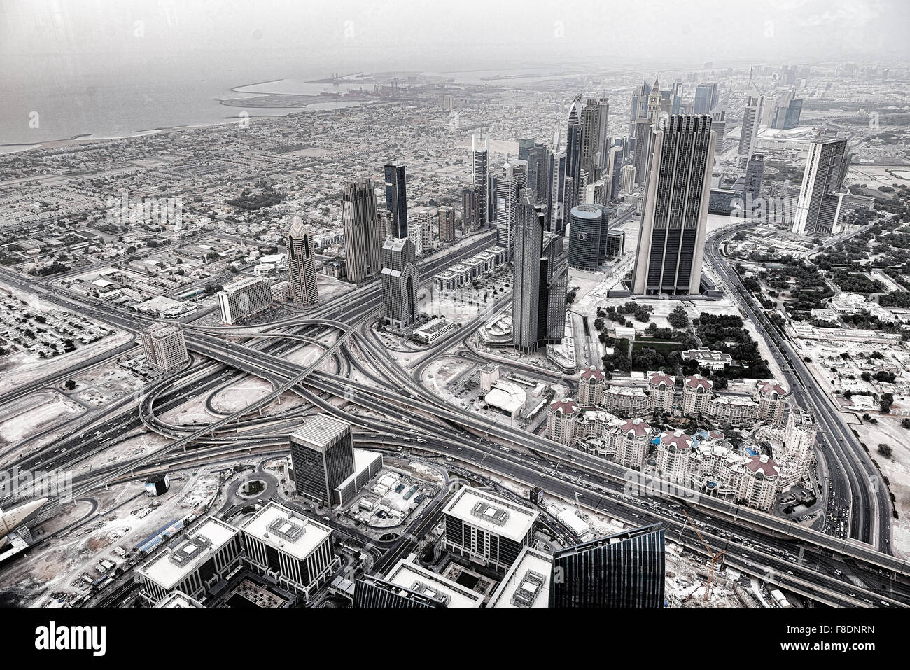 downtown city, cityscape of Dubai, United Arab Emirates, modern ...