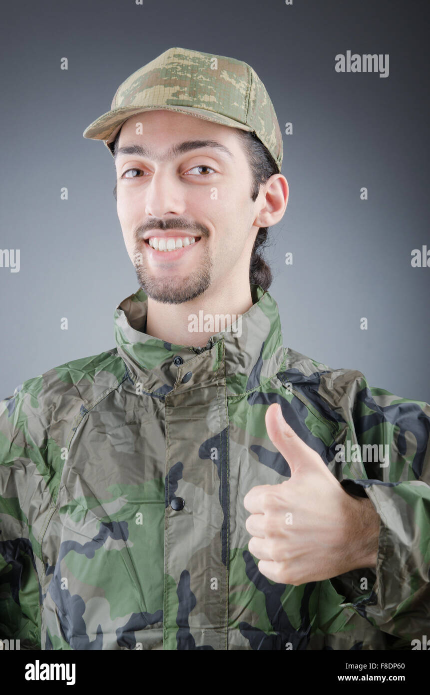 Soldier isolated on the white Stock Photo - Alamy