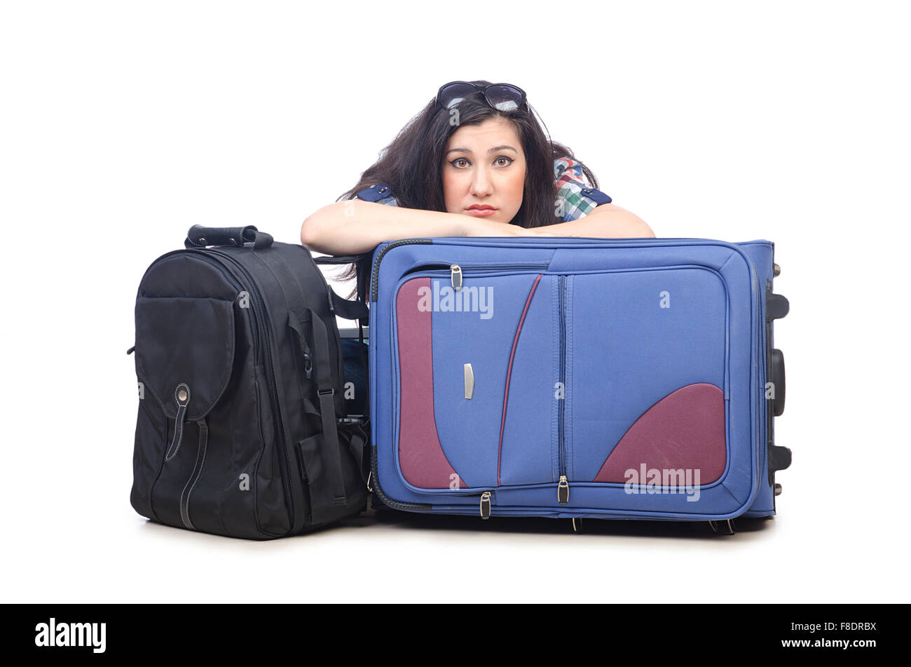 Girl preparing to travel for vacation Stock Photo - Alamy