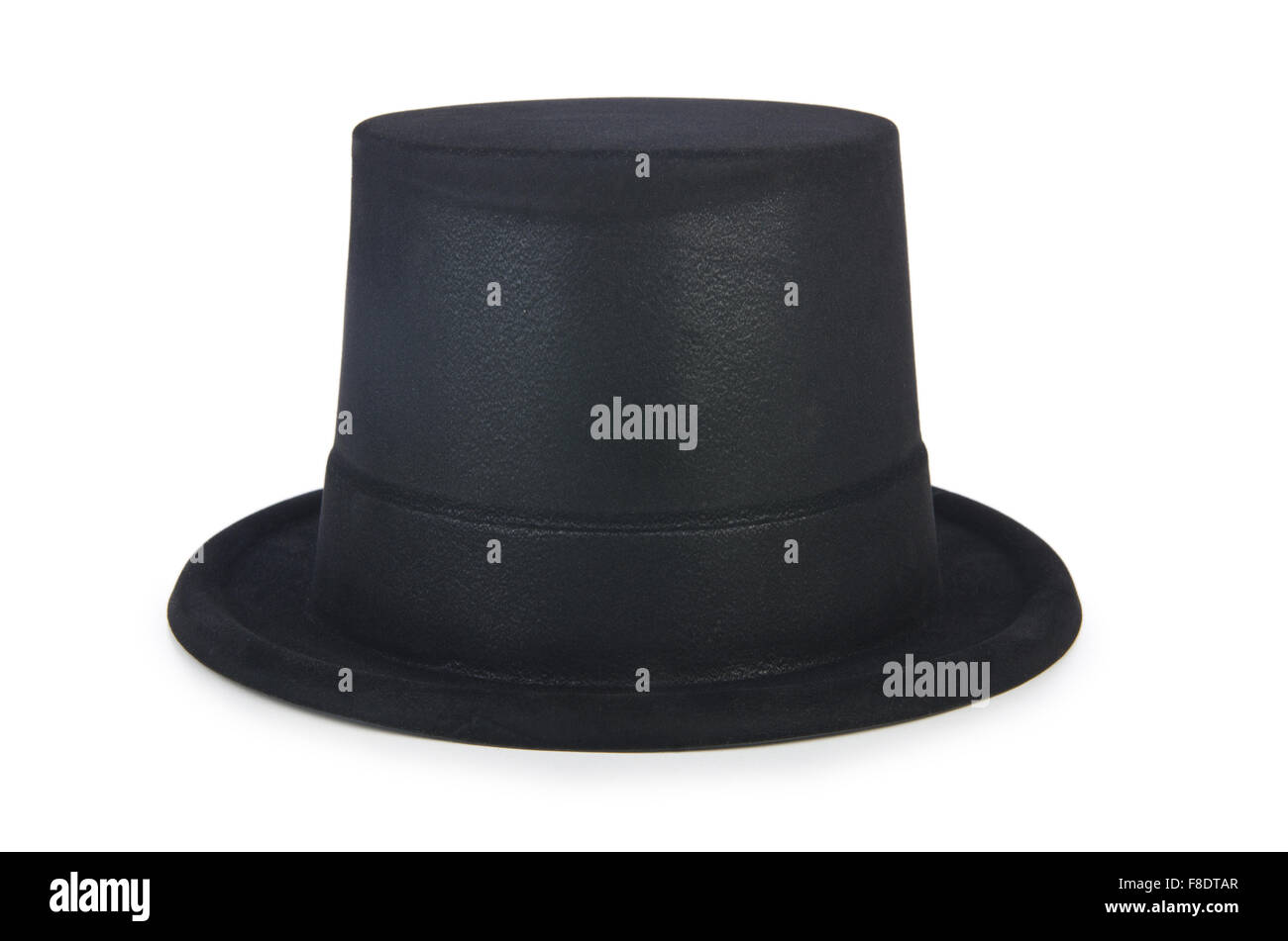 Cylinder hat isolated on the white Stock Photo - Alamy